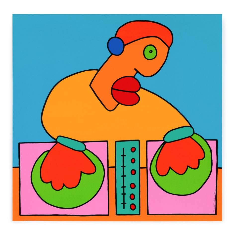 Thierry Noir - The energy of the moment takes us through the night. *SOLD* - New Art Editions